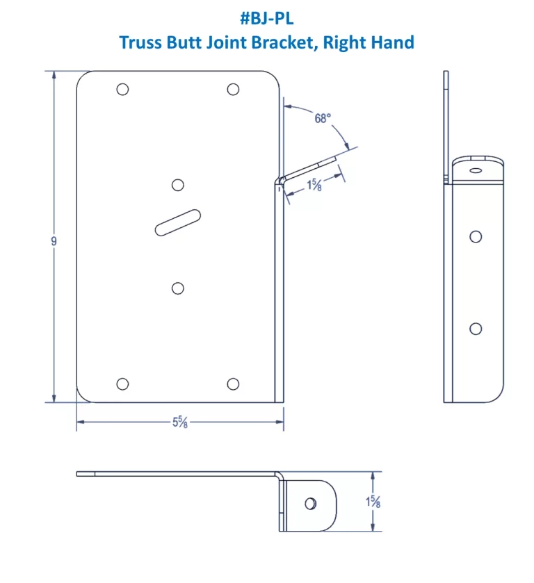 Truss Butt Joint Plate, Left Hand - RioOutdoors.com