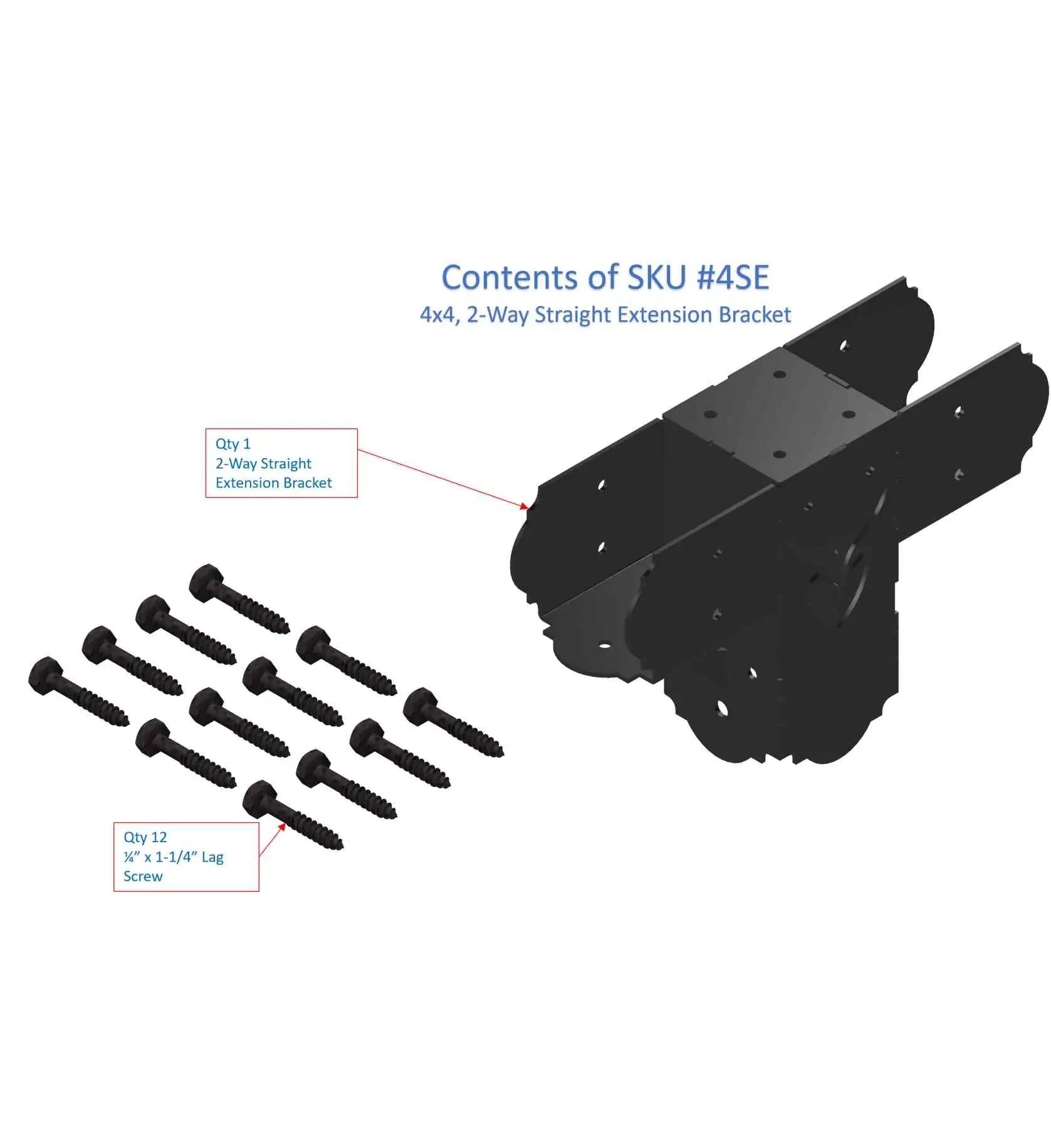 Heavy Duty DIY 4x4 Tee Bracket - RioOutdoors.com