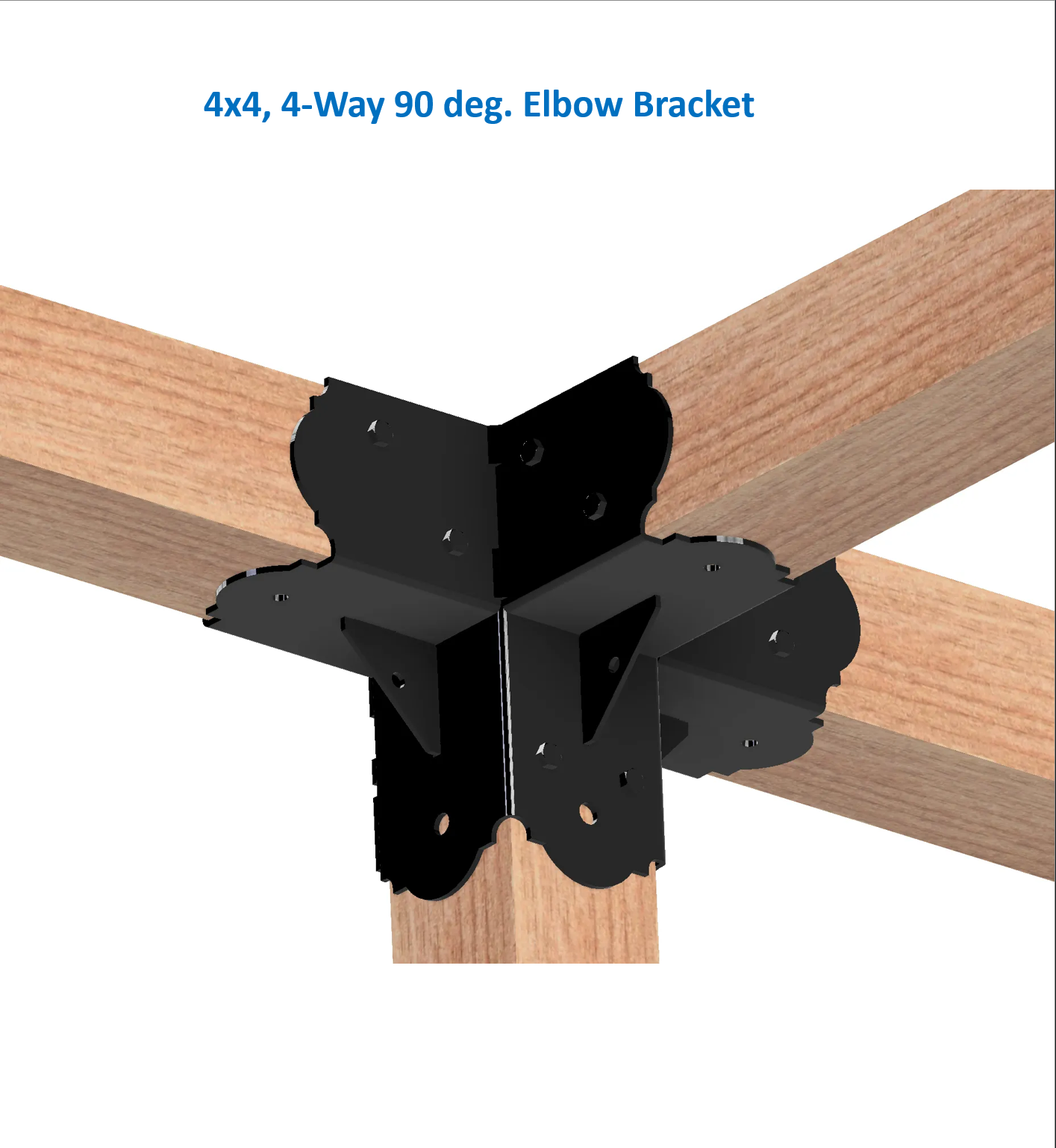 Elbow Bracket DIY 4x4 4-way 90 deg Elbow Bracket - RioOutdoors.com