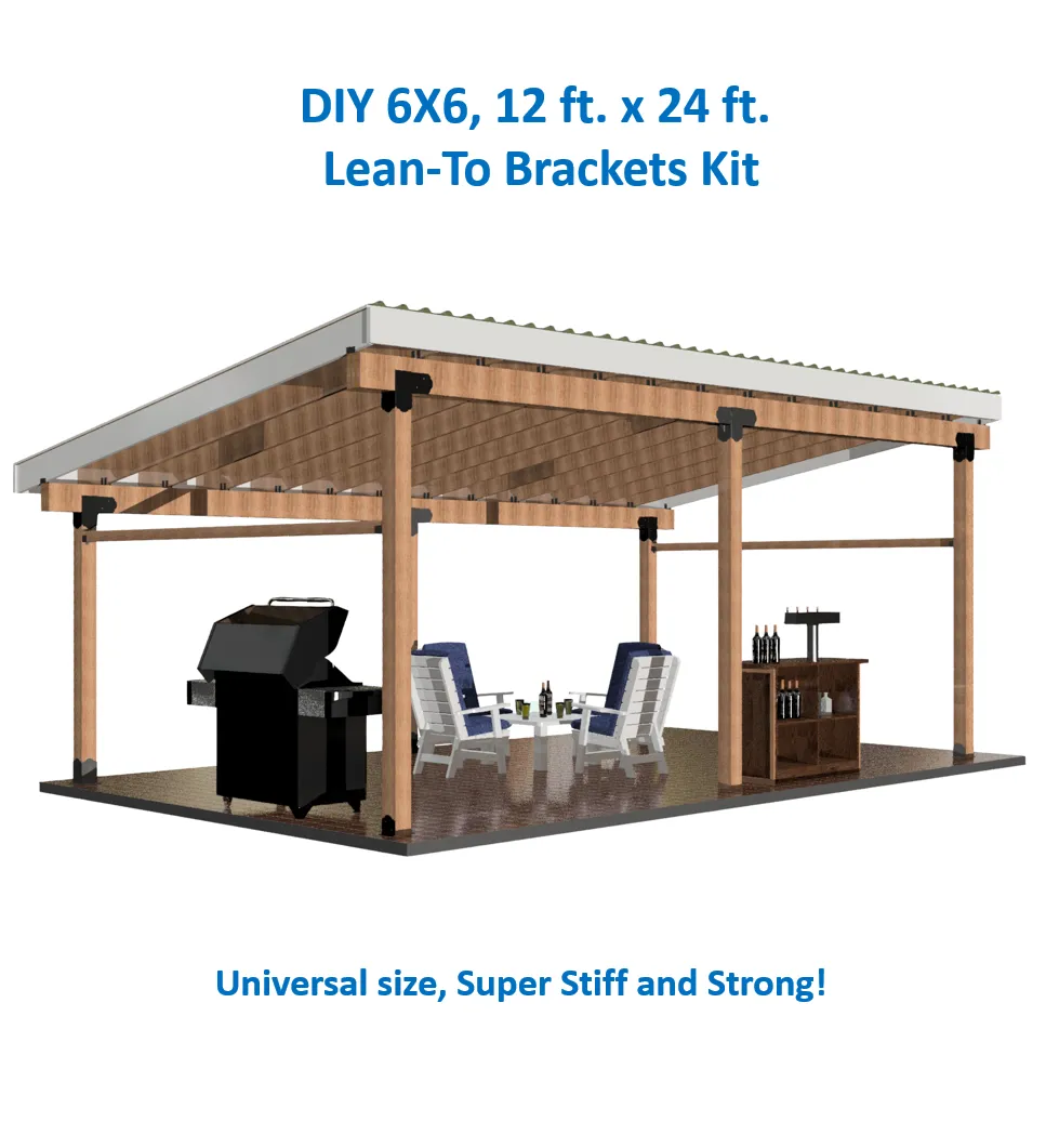 6x6 Lean To: DIY 6x6 Kit for Rustic Charm and Versatility RioOutdoors.com
